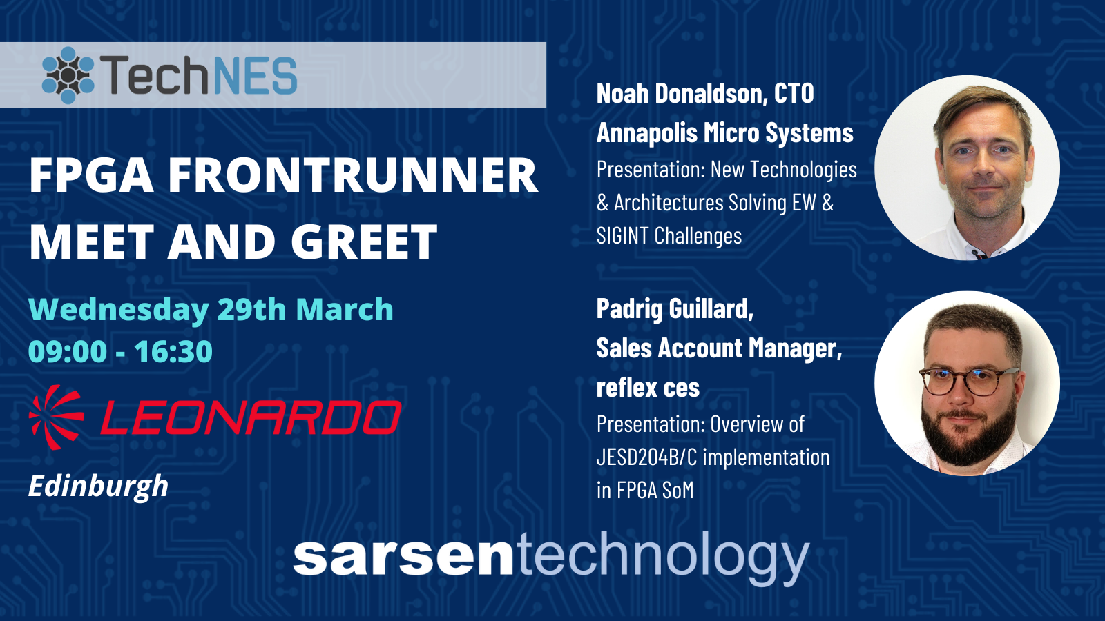 FPGA Frontrunner Event - Leonardo - Sarsen Technology